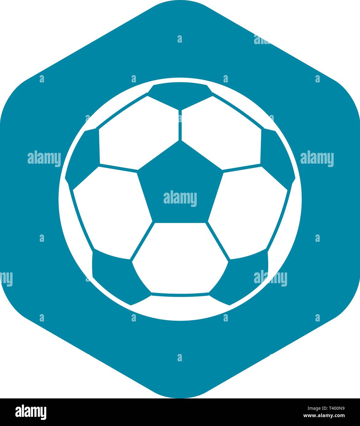 Football soccer ball icon, simple style Stock Vector Image & Art - Alamy