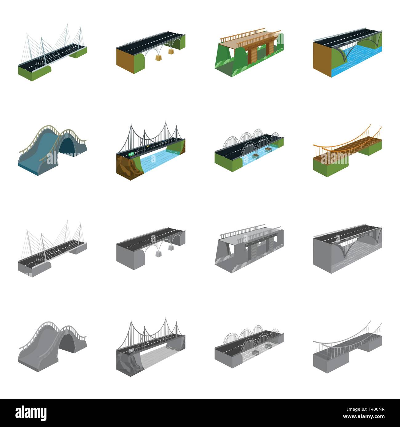 Vector design of connection and design icon. Set of connection and side ...