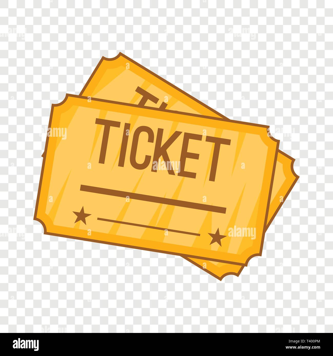 Ticket icon, cartoon style Stock Vector Image & Art - Alamy