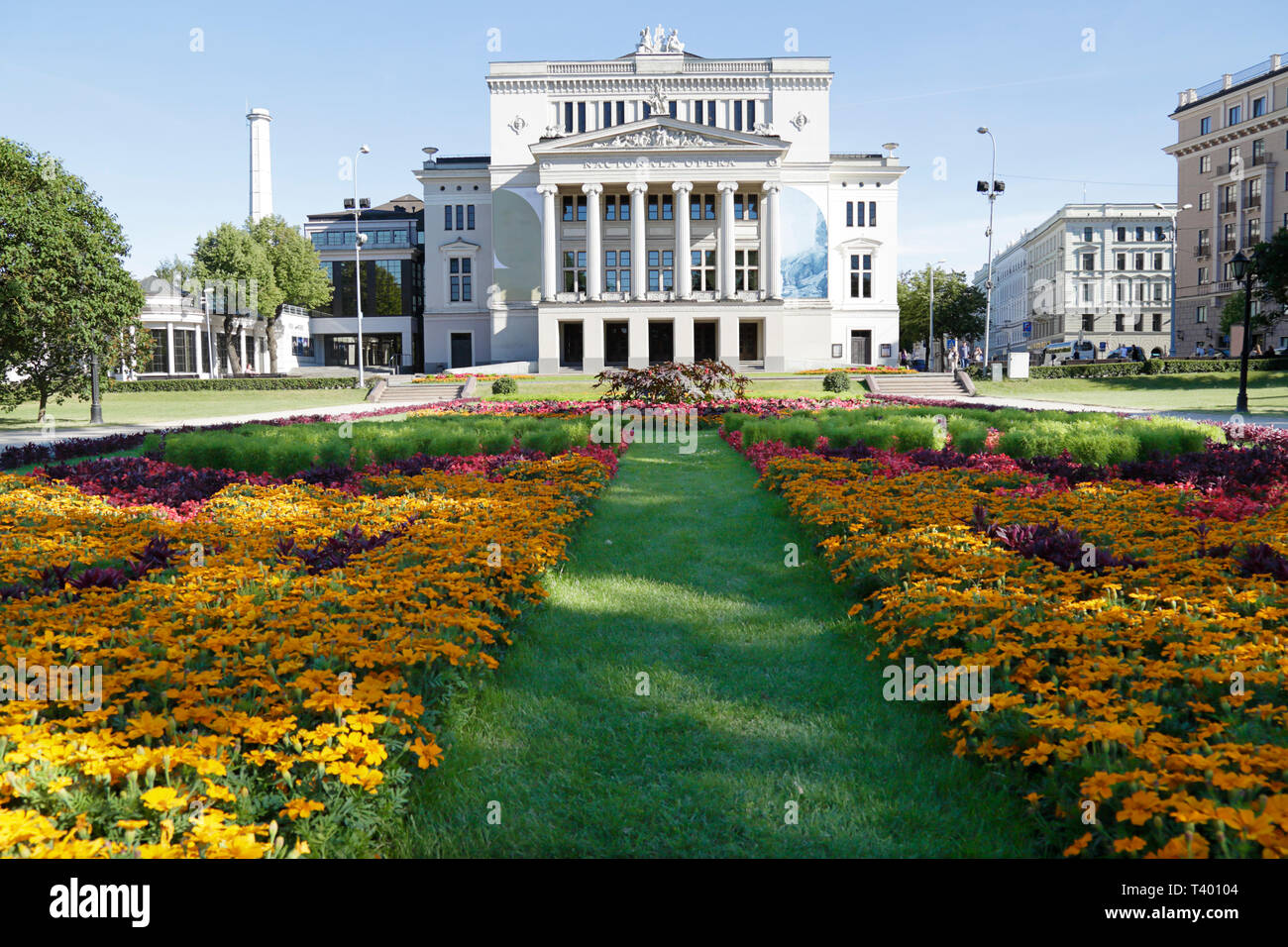 National Opera in Riga, Latvia Stock Photo - Alamy