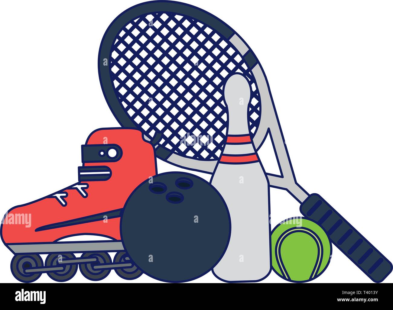 Sport game cartoons blue lines Stock Vector Image & Art - Alamy
