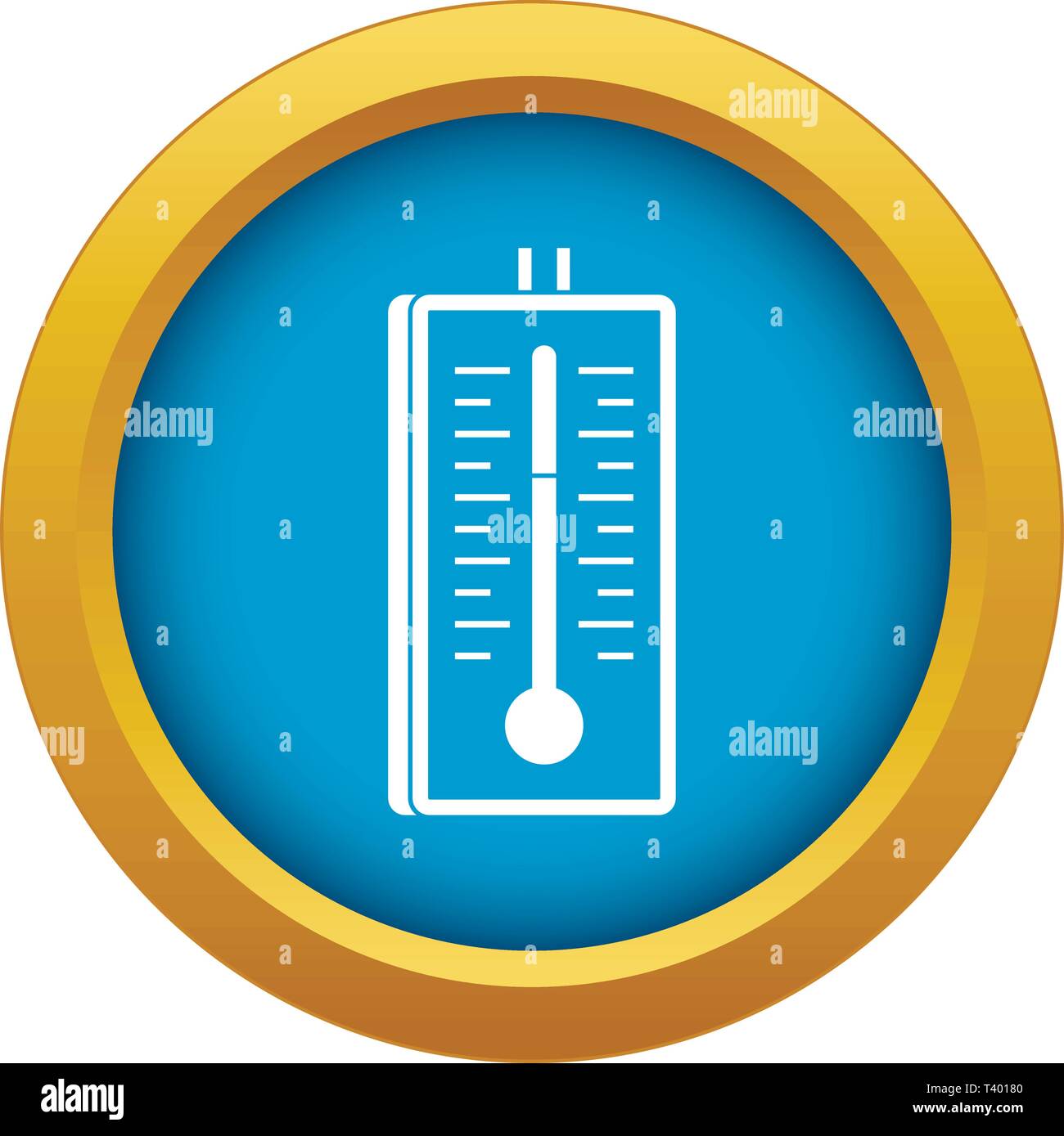 Thermometer icon blue vector isolated Stock Vector Image & Art - Alamy