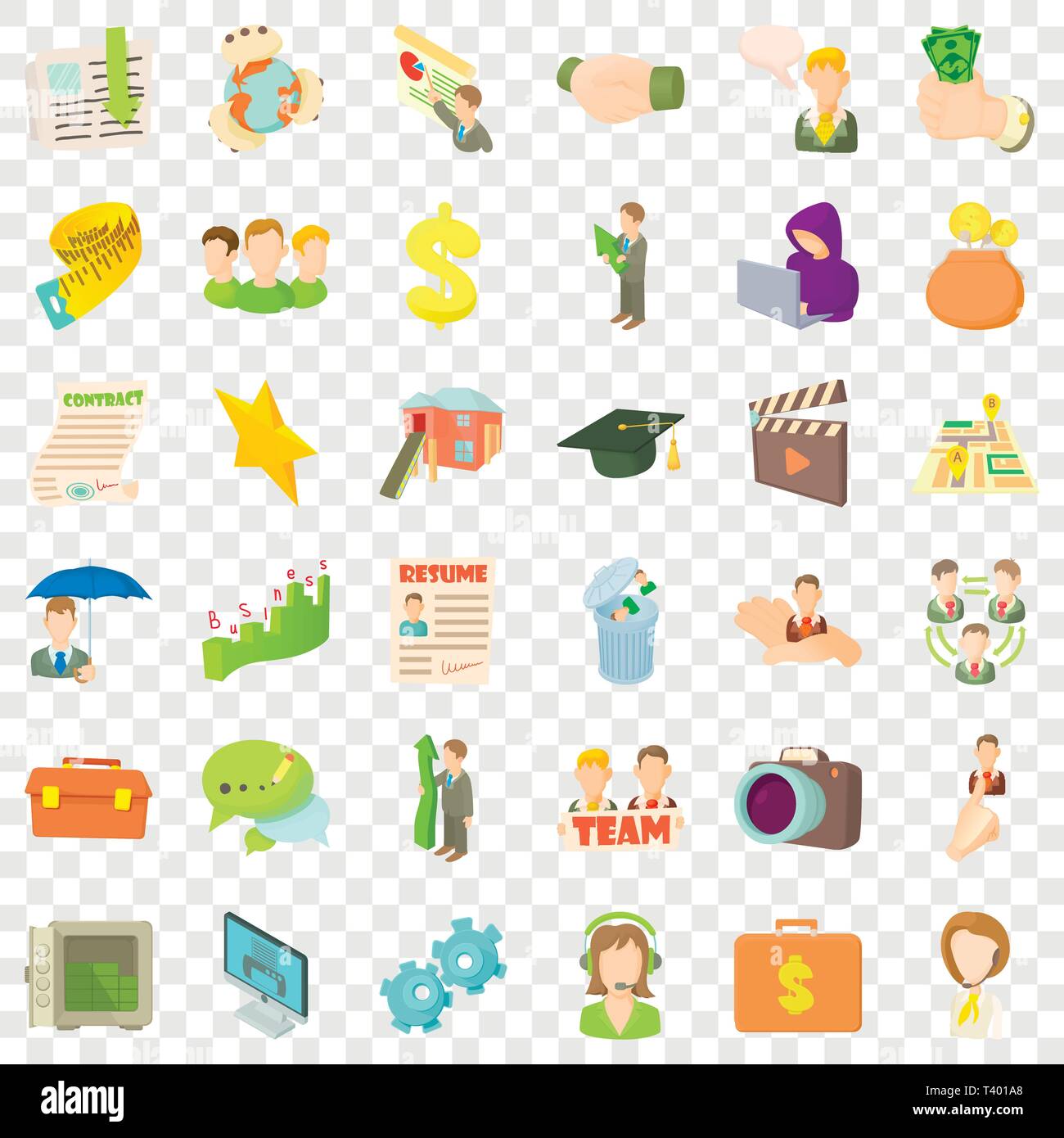 Good career icons set, cartoon style Stock Vector Image & Art - Alamy
