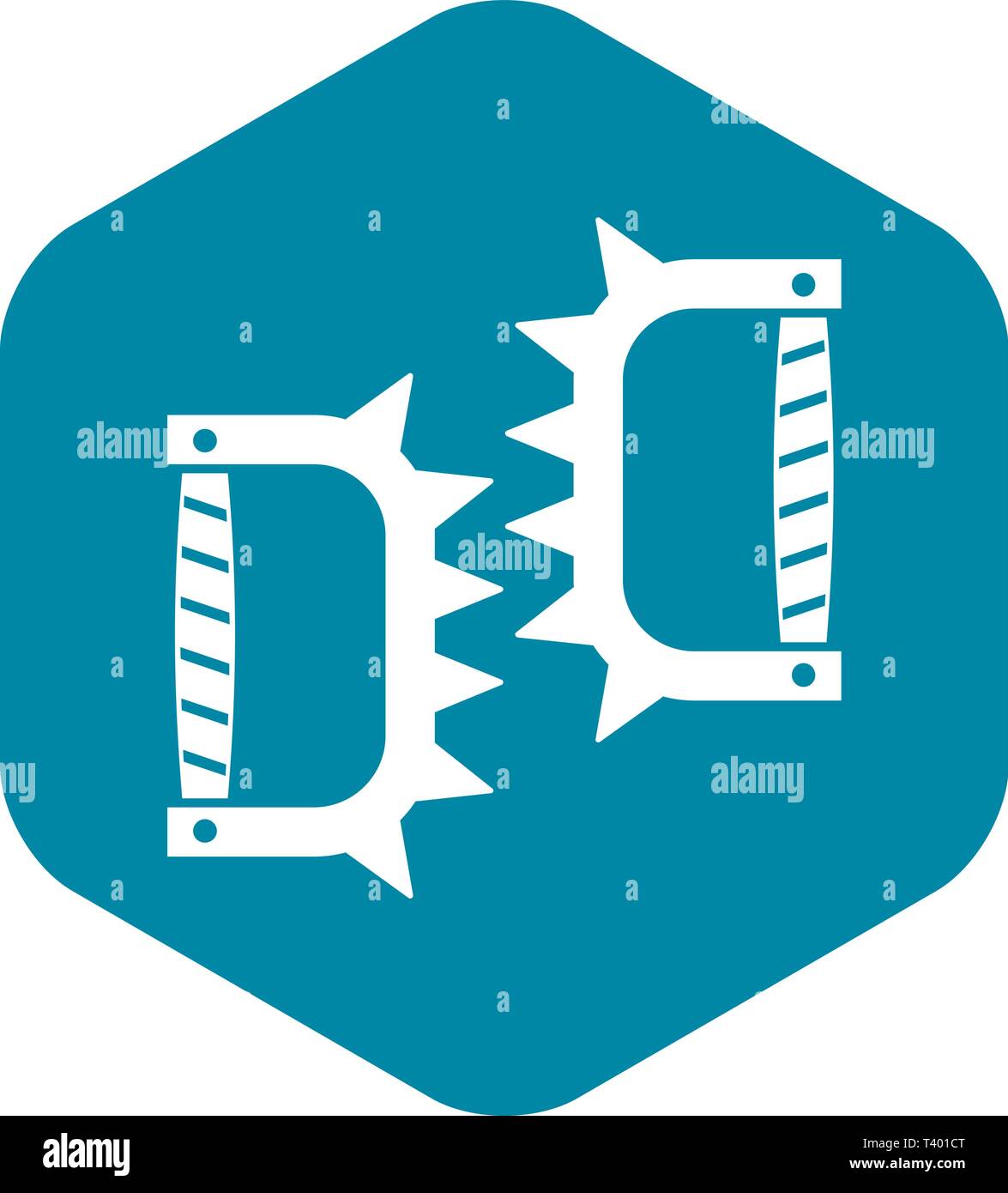 Knuckles with spikes icon, simple style Stock Vector Image & Art - Alamy