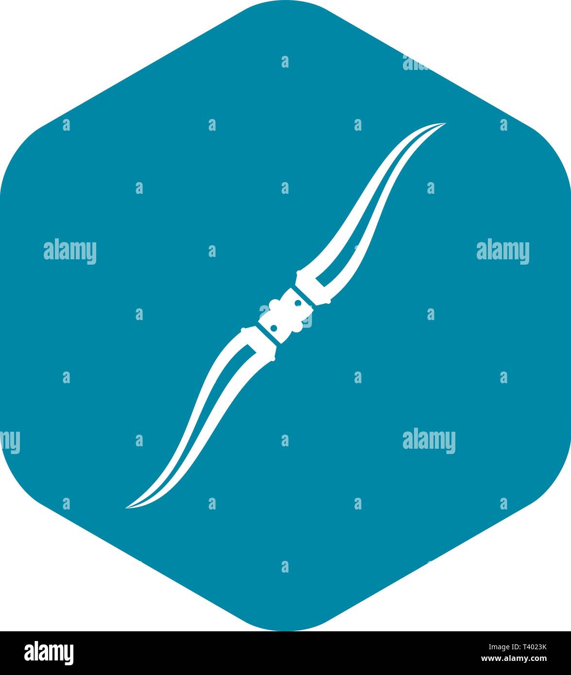 Throwing ninja knife icon, simple style Stock Vector Image & Art - Alamy