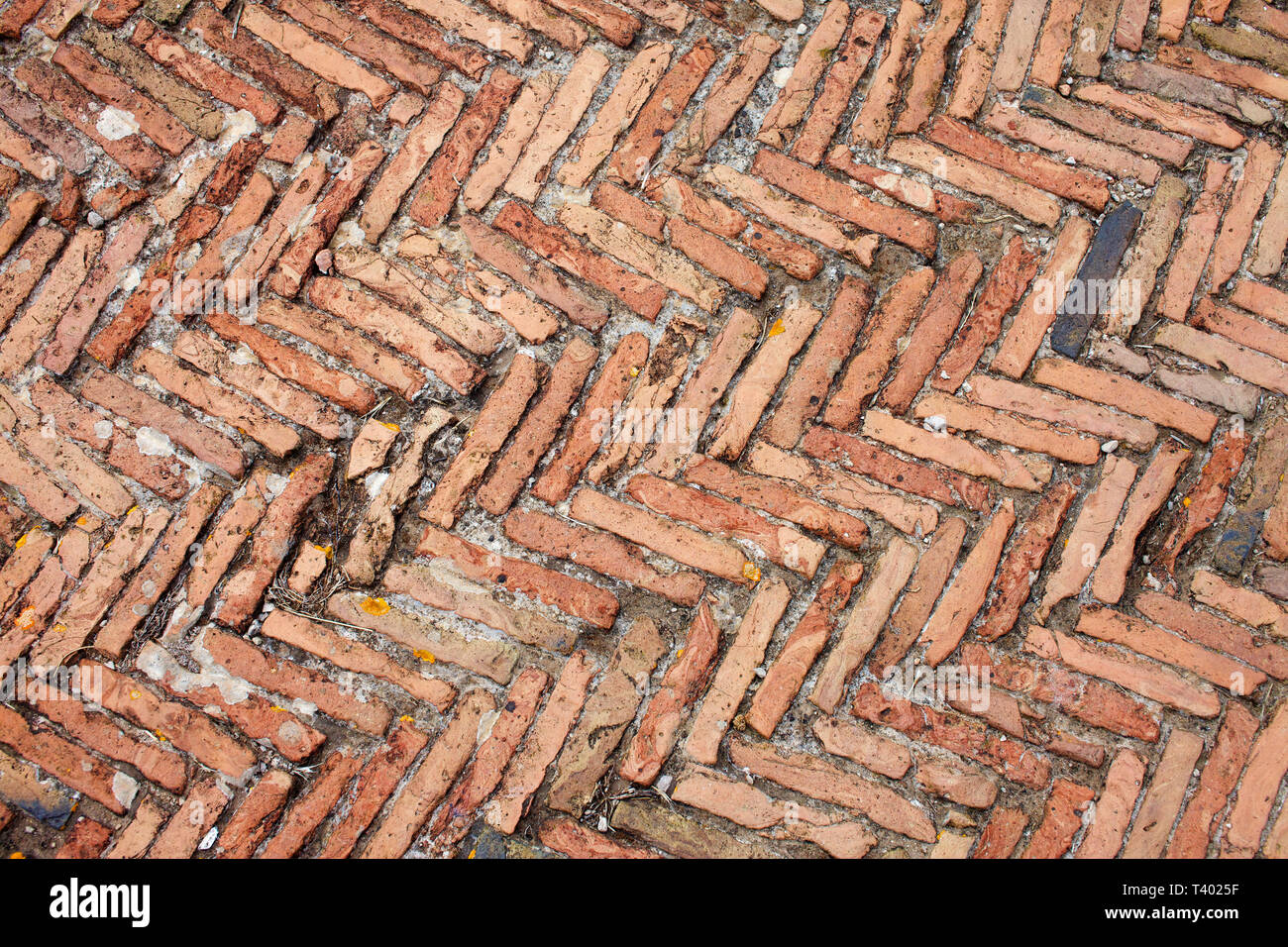 Texture brocks. Ancient wall detail of Villa Emperor Tiberio Stock ...