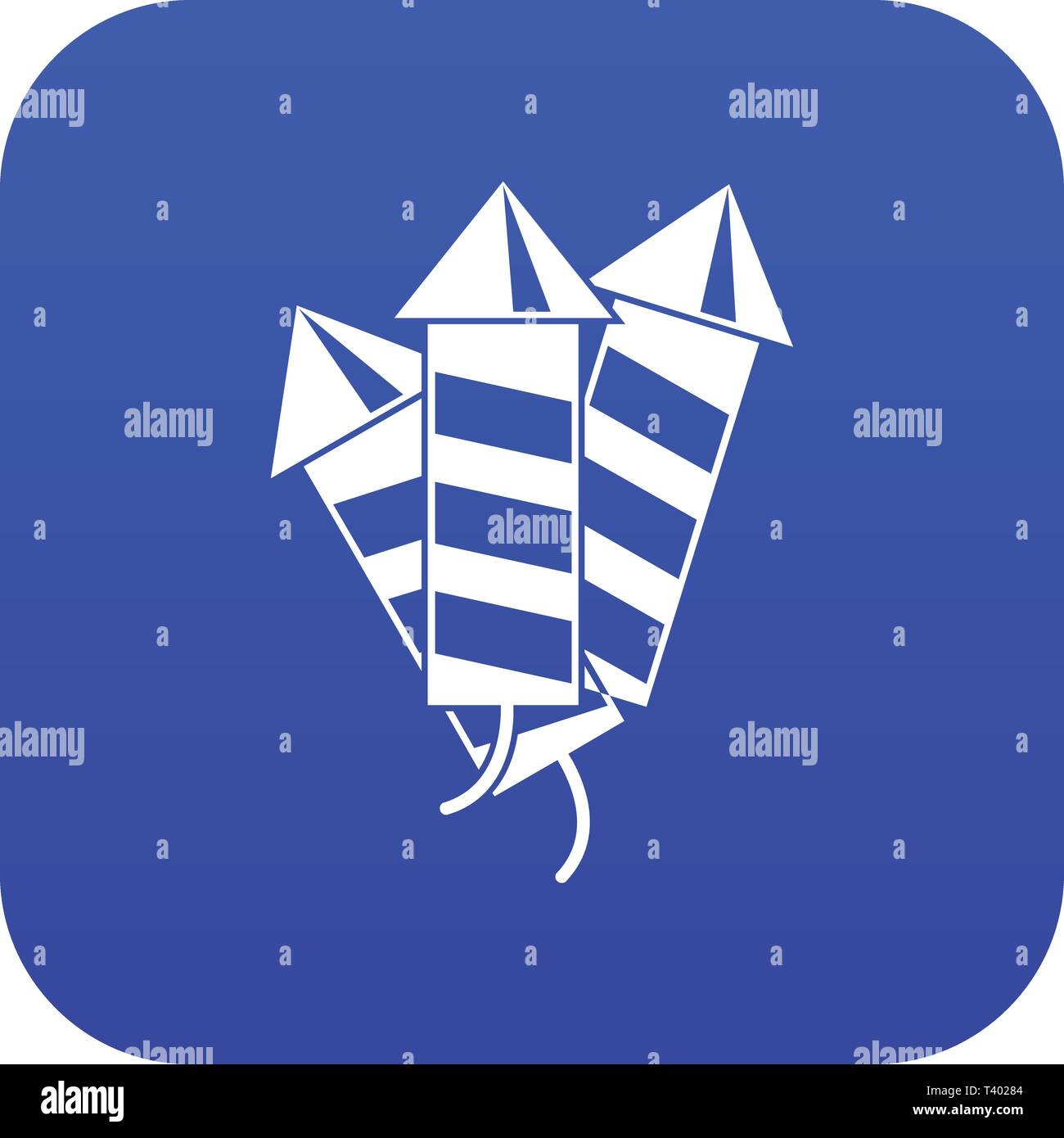 Firecrackers icon digital blue Stock Vector Image & Art - Alamy