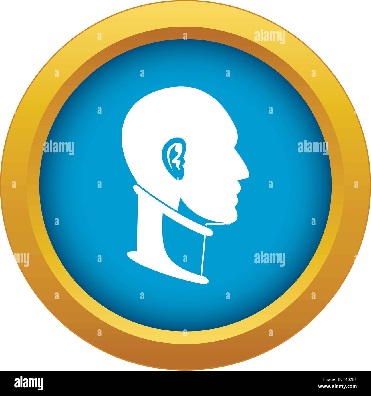 Cervical collar icon blue vector isolated Stock Vector Image & Art - Alamy