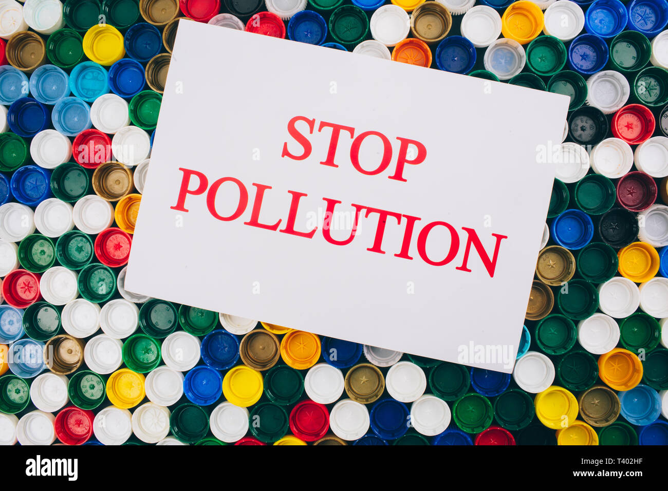 Plastic pollution concept. Refuse single-use plastic concept. Paper ...