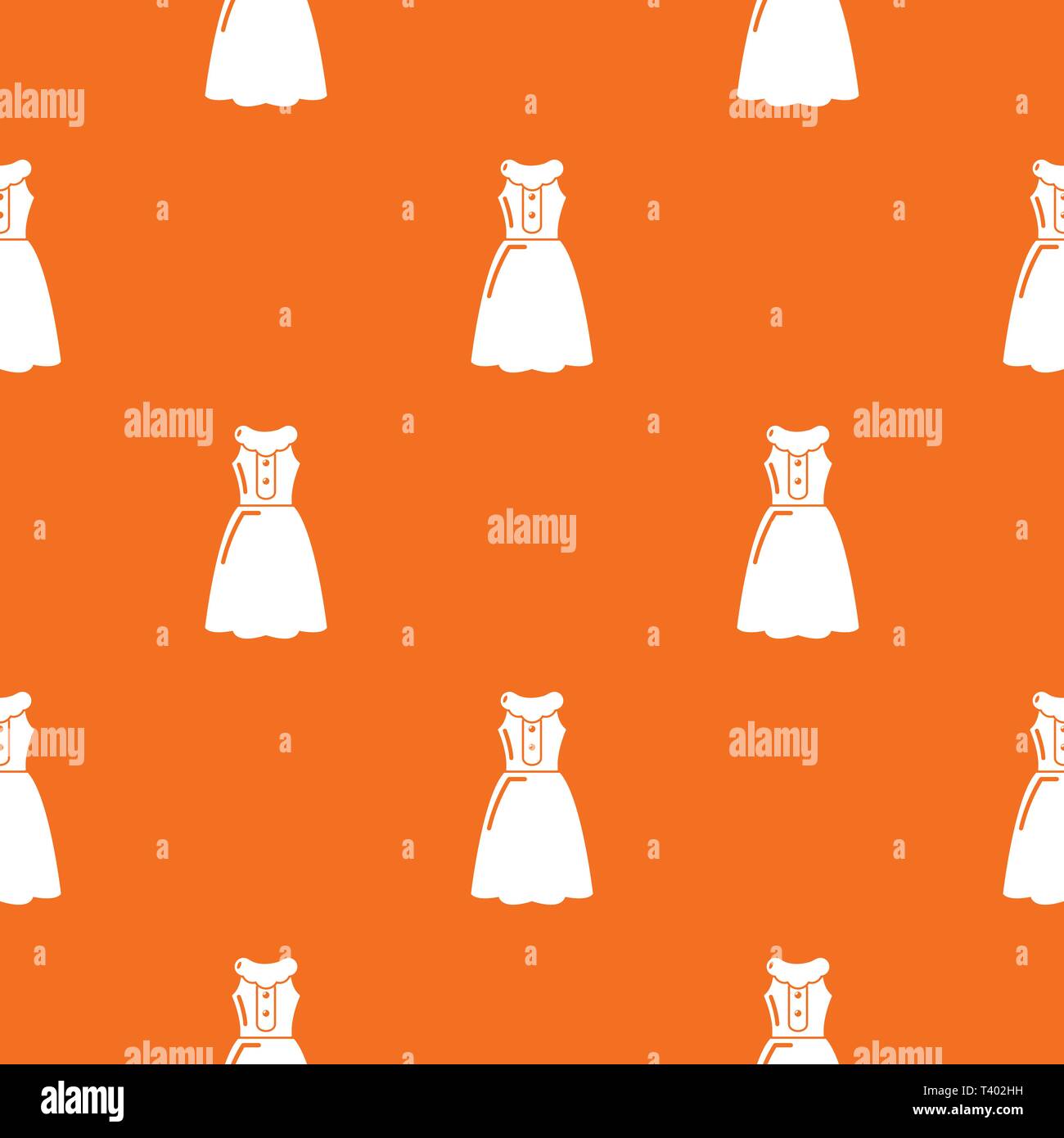 Dress model pattern vector orange Stock Vector Image & Art - Alamy