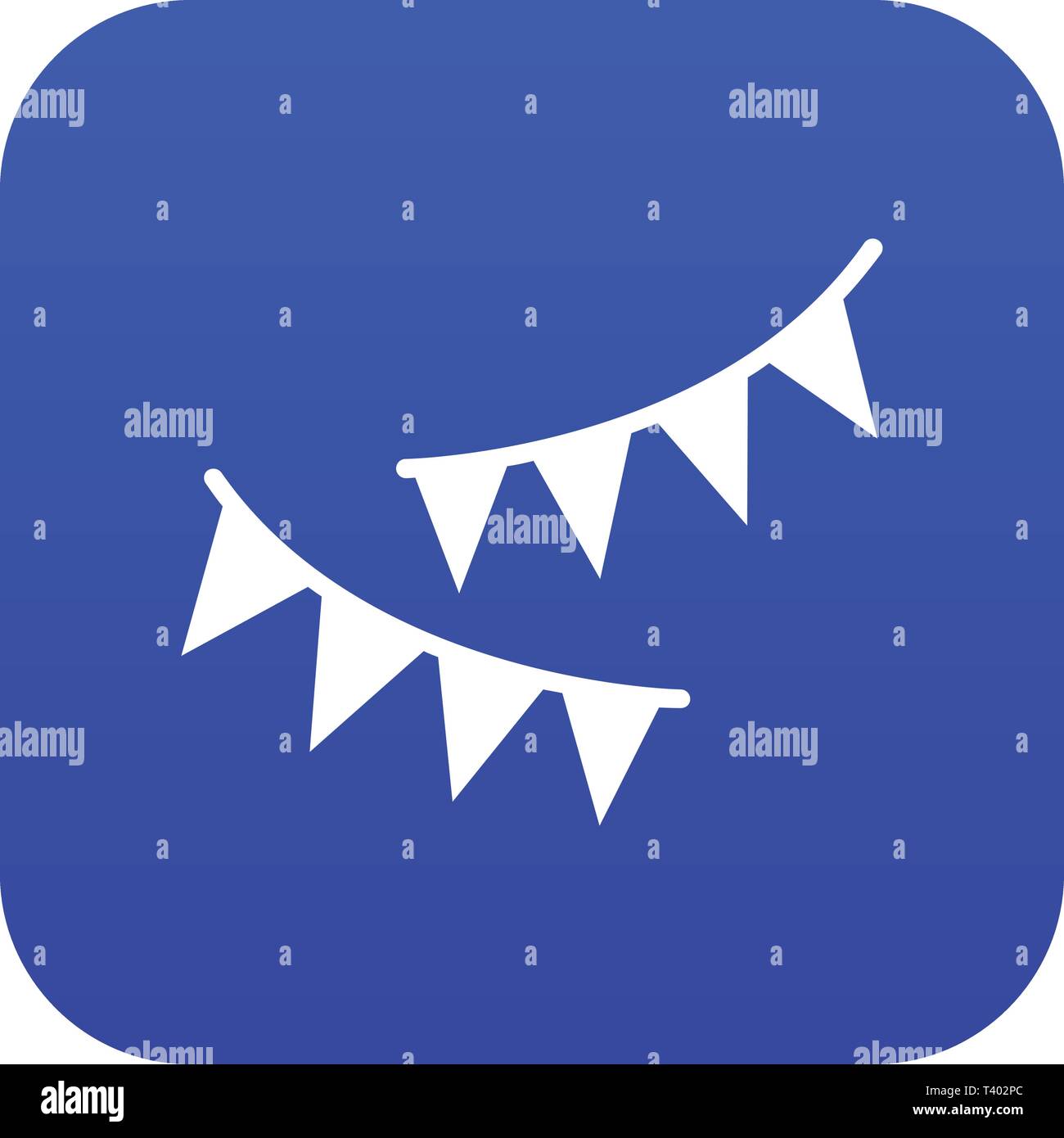 Holiday flags icon digital blue Stock Vector Image & Art - Alamy
