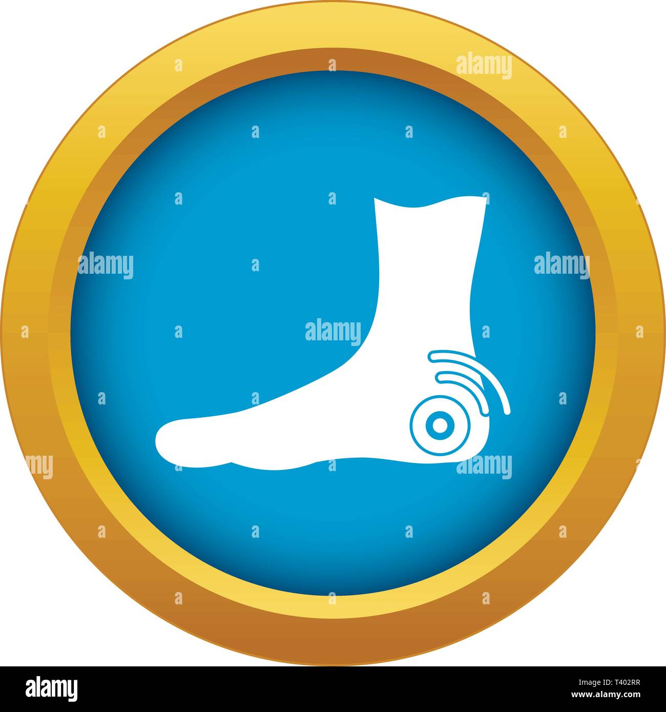 Foot heel icon blue vector isolated Stock Vector Image & Art - Alamy