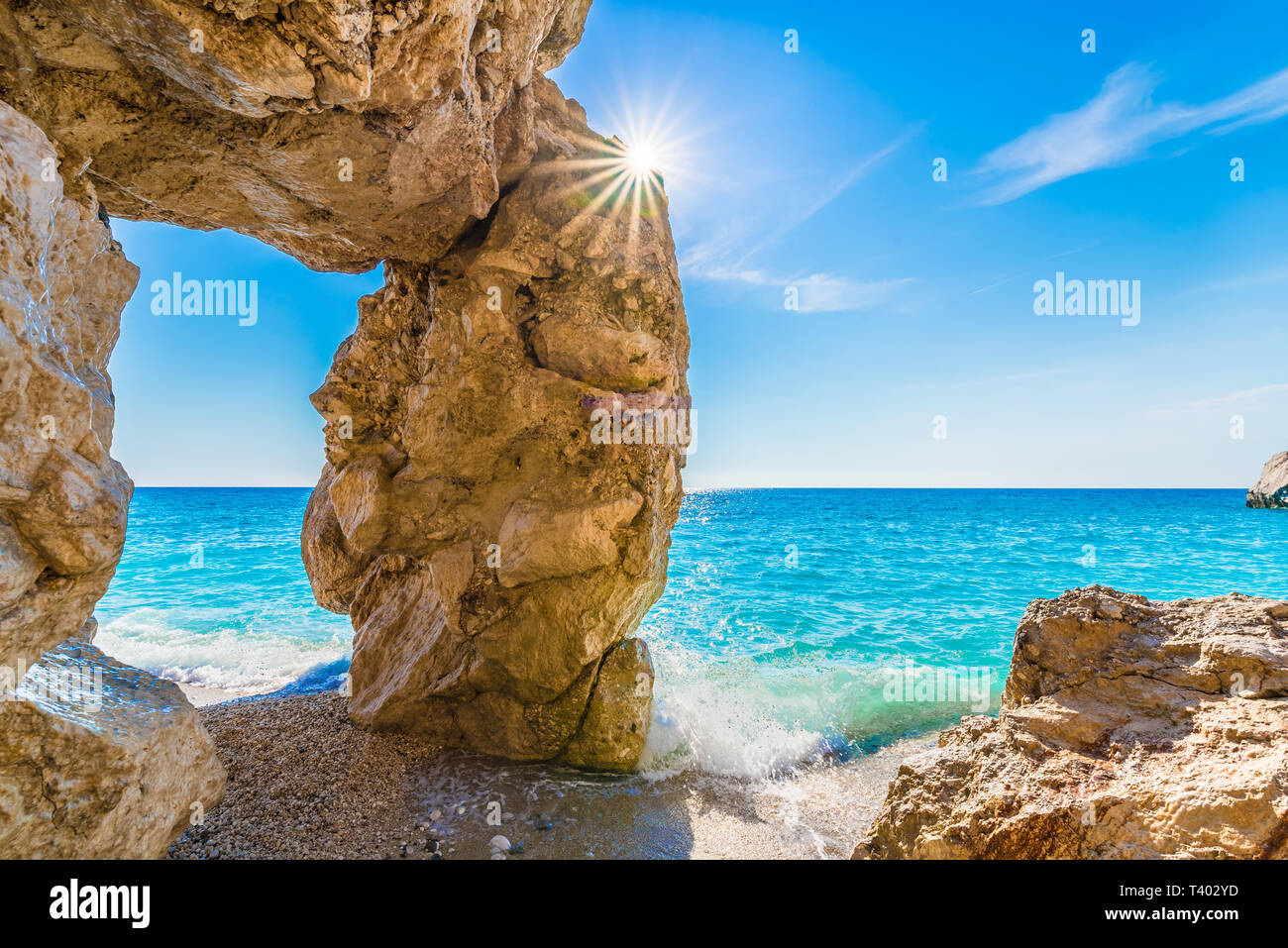 Ionian sea in greece kathisma hi-res stock photography and images - Alamy