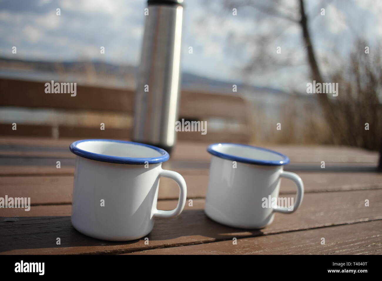 Thermos on table outdoor hi-res stock photography and images - Alamy