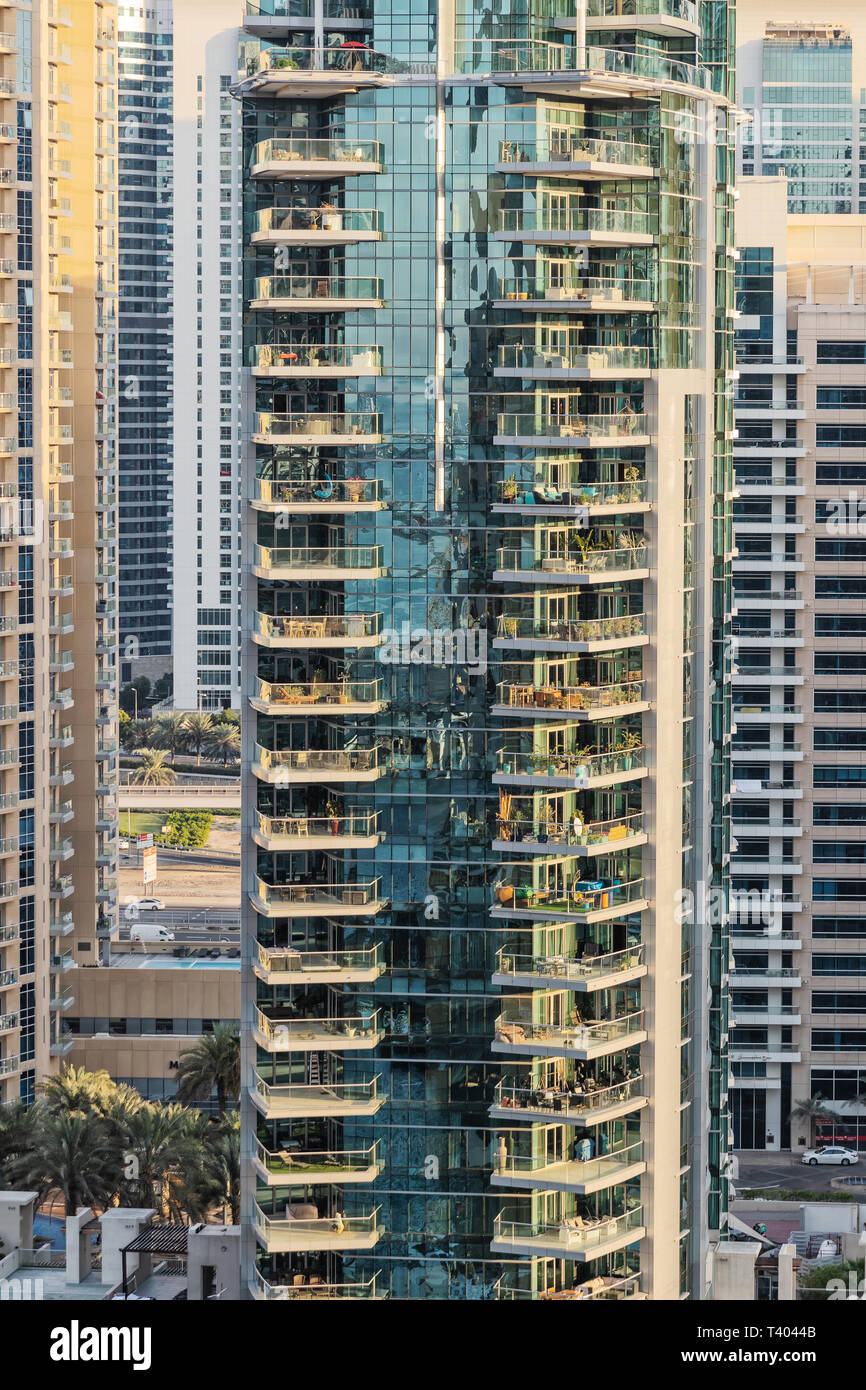 UAE/DUBAI 20 DEZ 2018 - closed frame of skyscrapers in dubai with ...