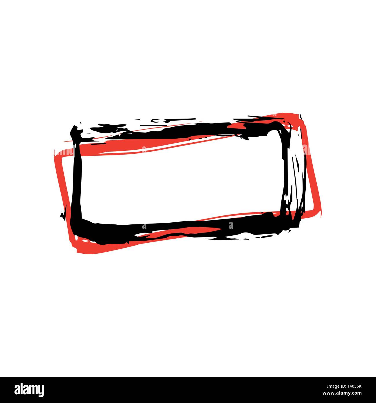 Red square black Stock Vector Images - Alamy