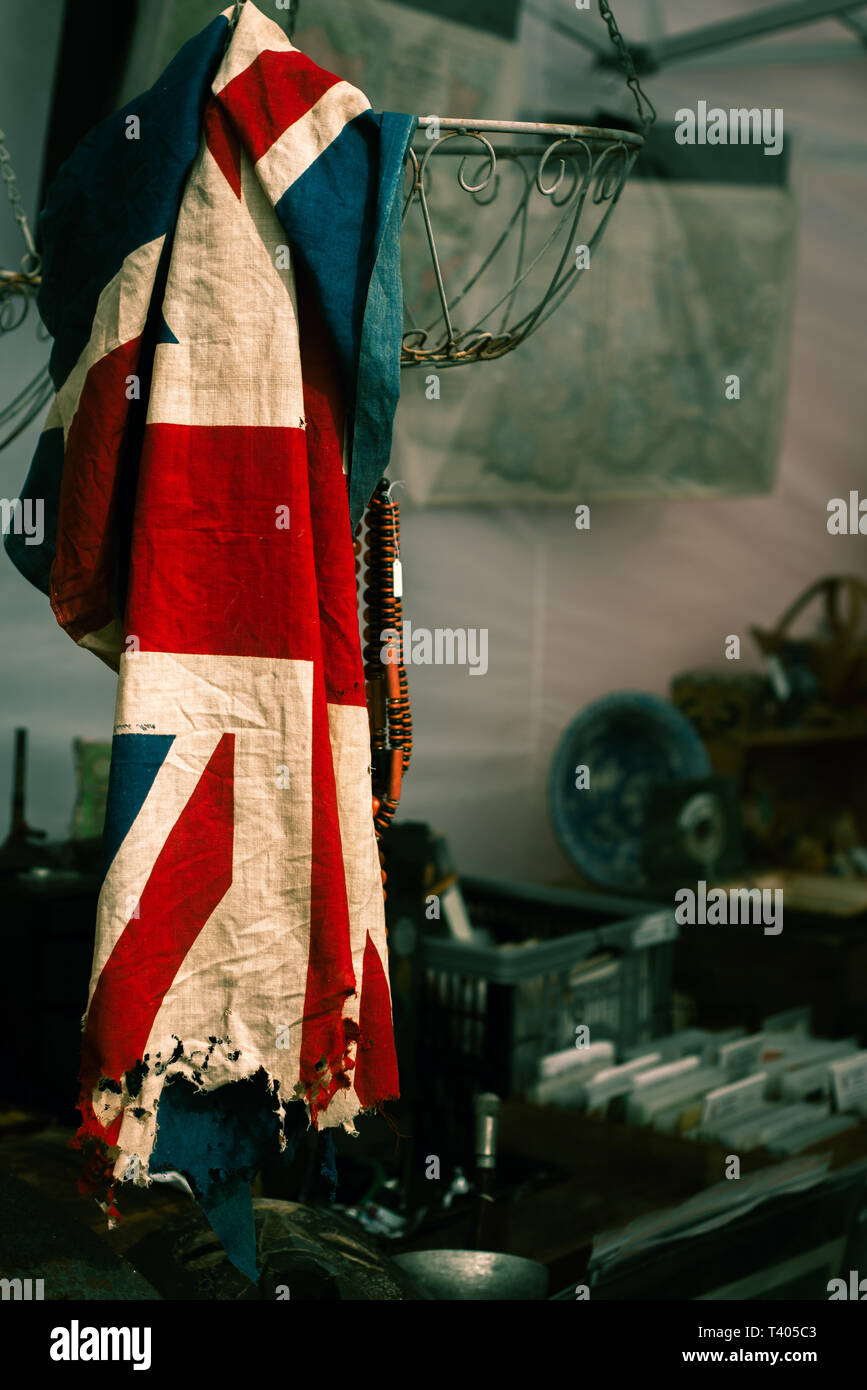 Torn and tattered union jack flag hi-res stock photography and images ...