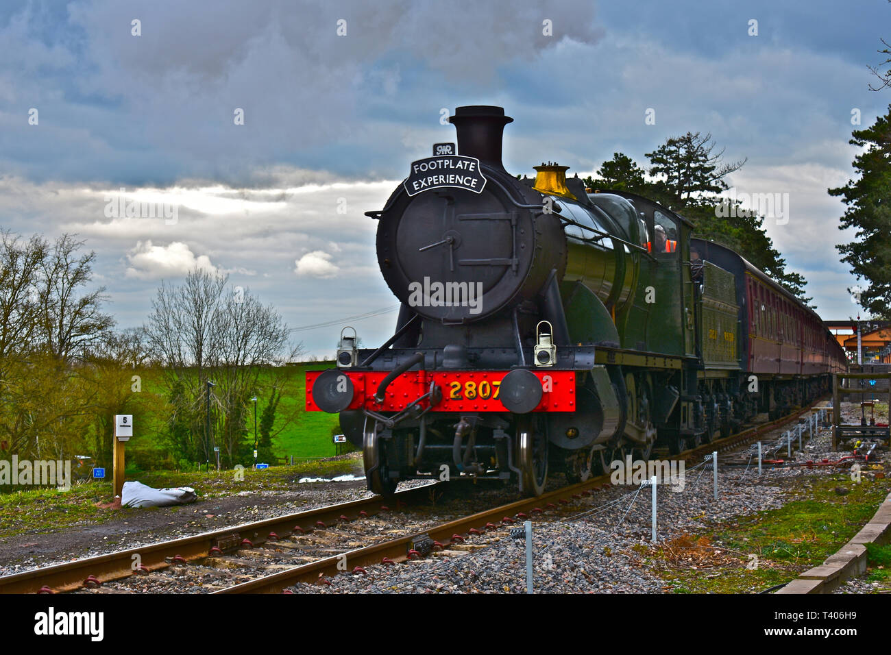 The Gloucester Warwickshire Steam Railway.Engine 2807(a 28xx' class ...