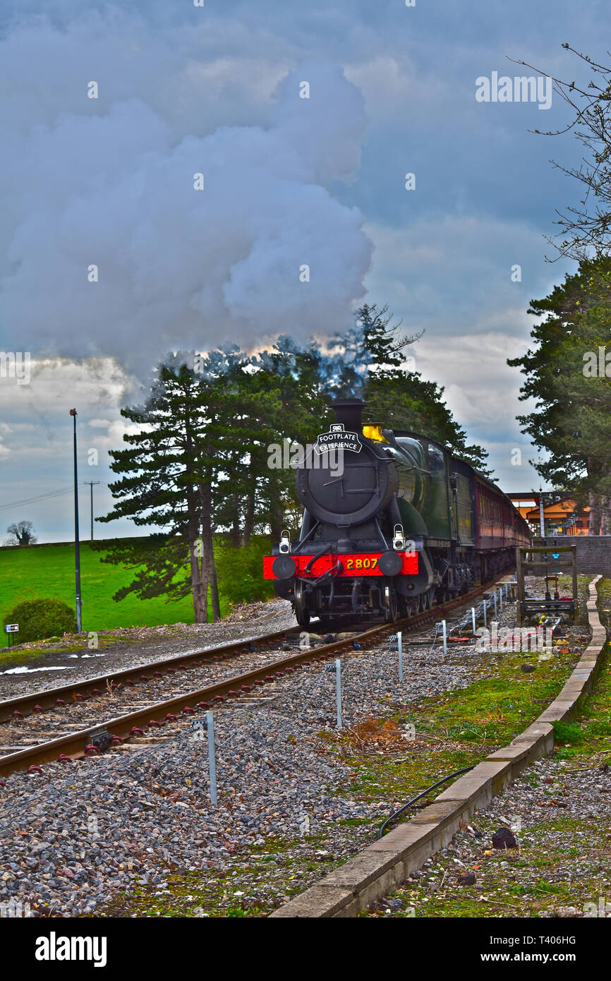 The Gloucester Warwickshire Steam Railway.Engine 2807(a 28xx' class ...