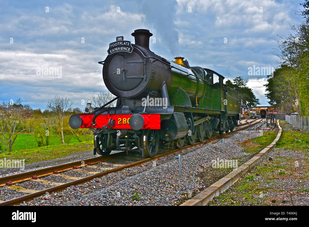 The Gloucester Warwickshire Steam Railway.Engine 2807(a 28xx' class ...