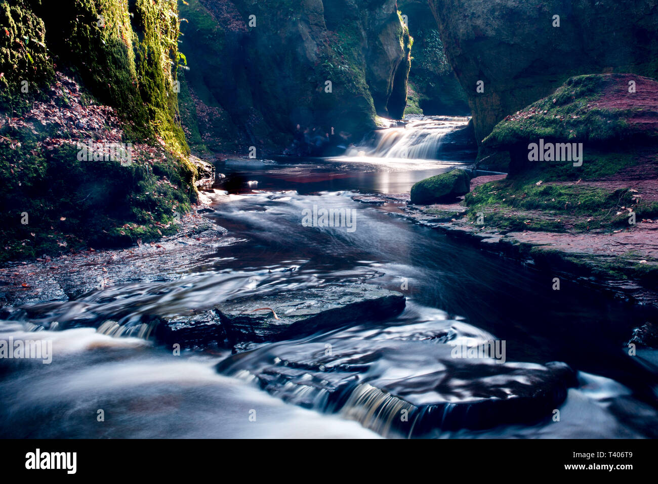 Carnock Burn and the Devil's Pulpit in Finnich Glen Stirlingshire ...
