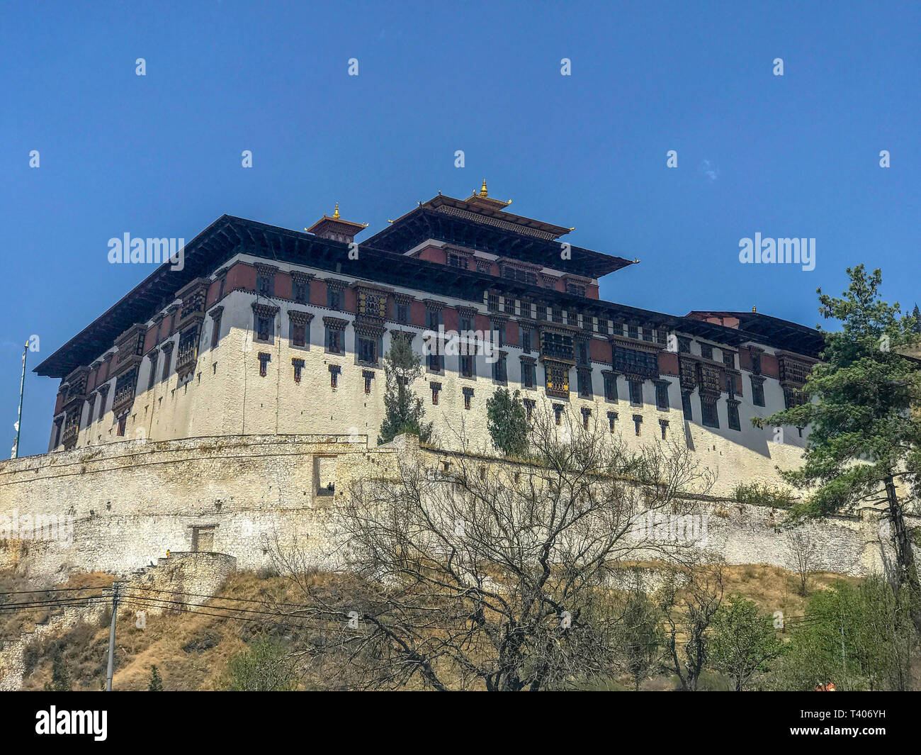 Bhutan Thimphu Bhutan Buddhist temple Stock Photo - Alamy