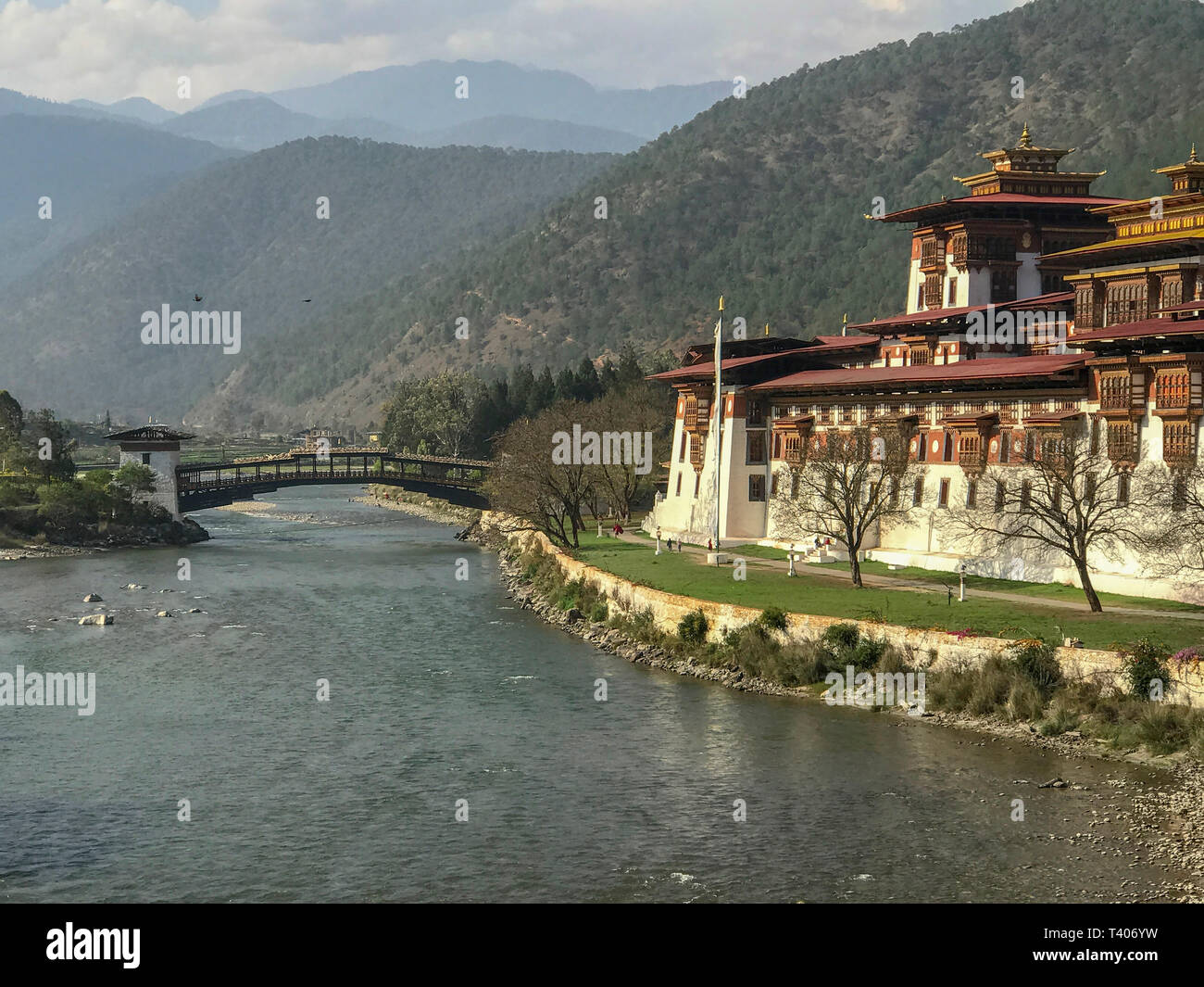 Bhutan Thimphu Bhutan Buddhist temple Stock Photo - Alamy