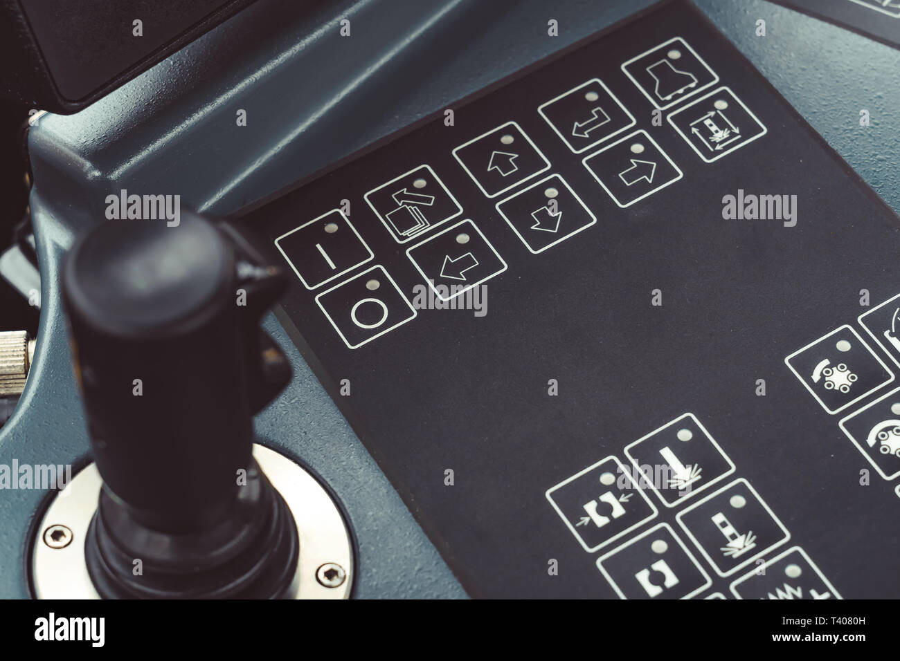 control buttons on industrial equipments Stock Photo - Alamy