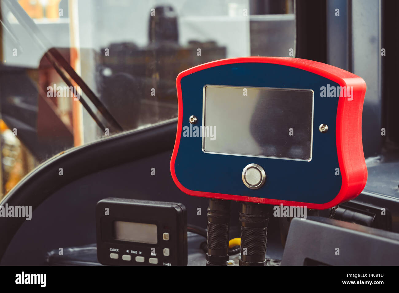 control buttons on industrial equipments Stock Photo - Alamy