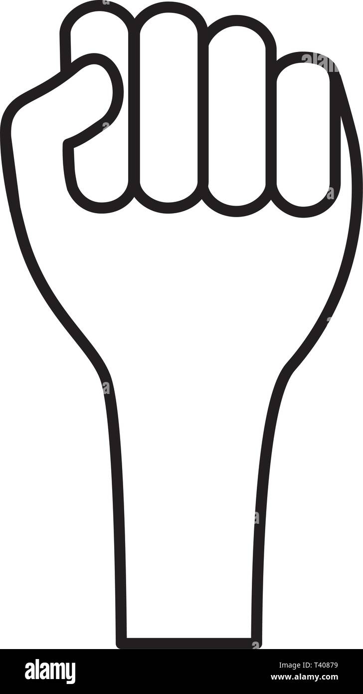 hand raised fist Stock Vector Image & Art - Alamy