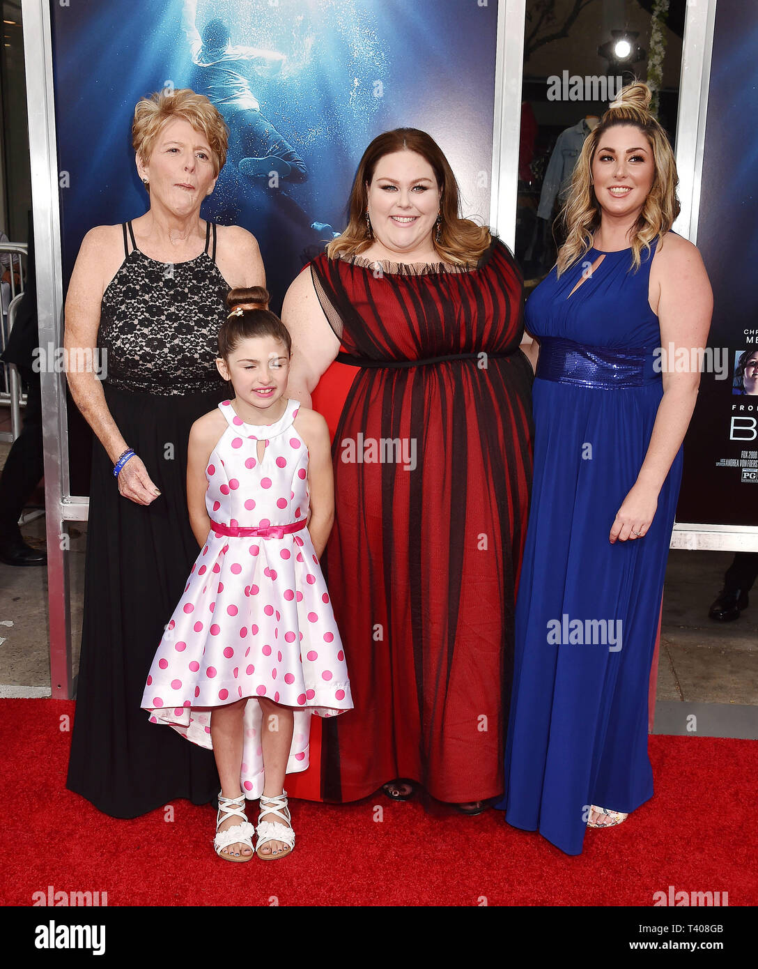 WESTWOOD, CA - APRIL 11: Chrissy Metz (C) and family attend the ...