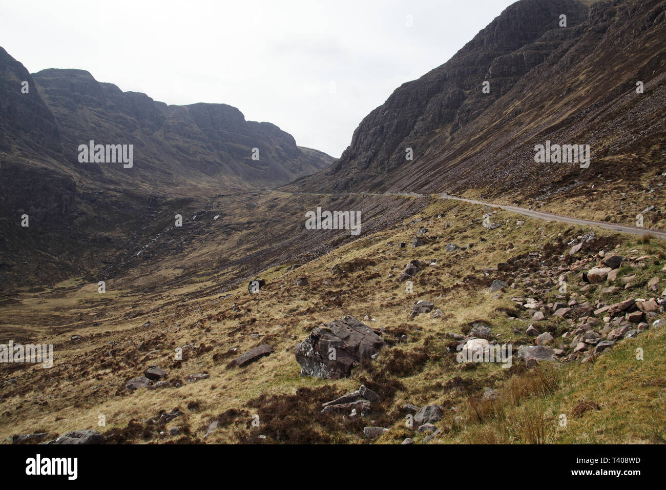 Mountains beside the road to Applecross Northwest Highland Region ...