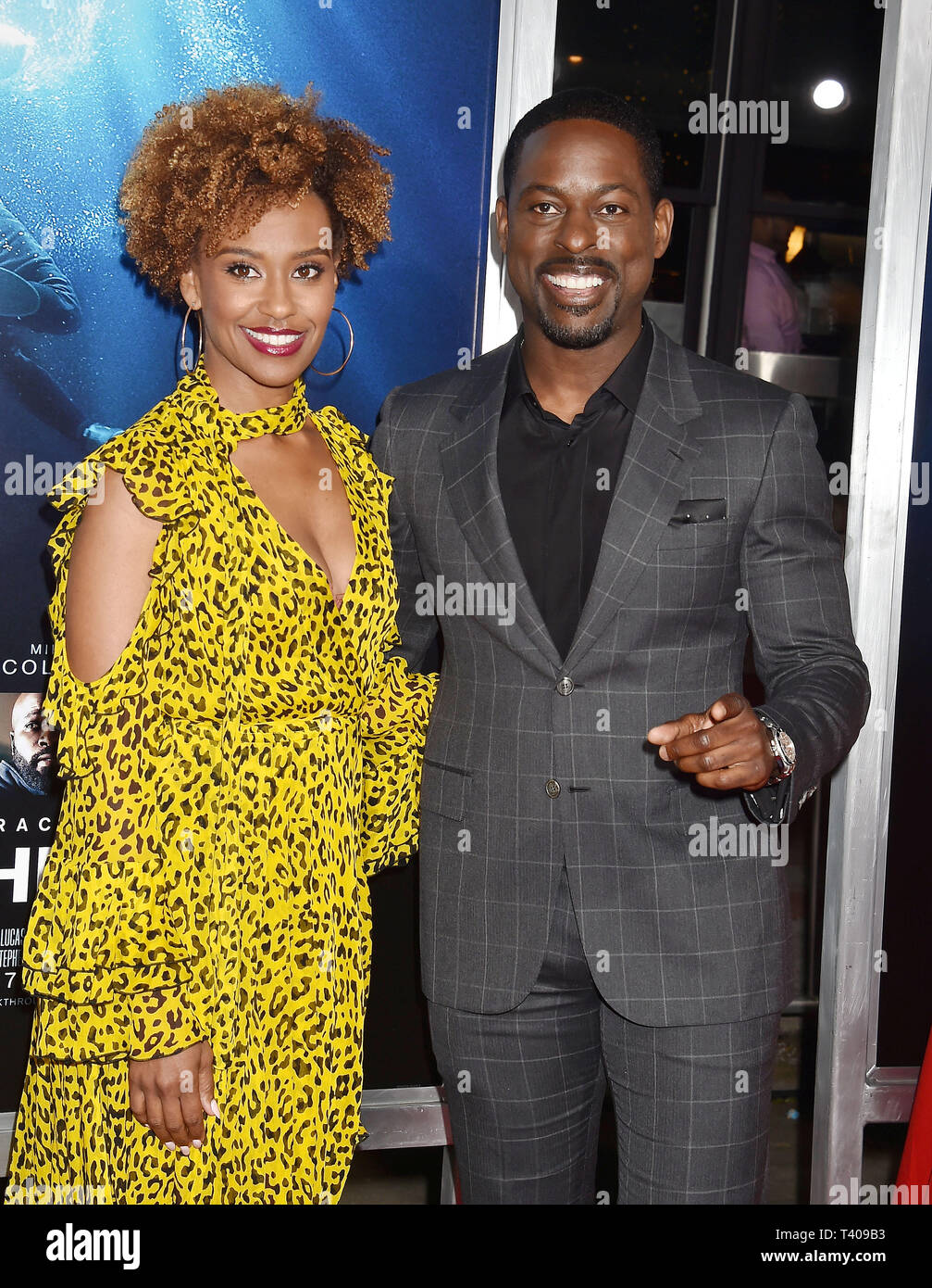 WESTWOOD, CA - APRIL 11: Ryan Michelle Bathe (L) and Sterling K. Brown ...