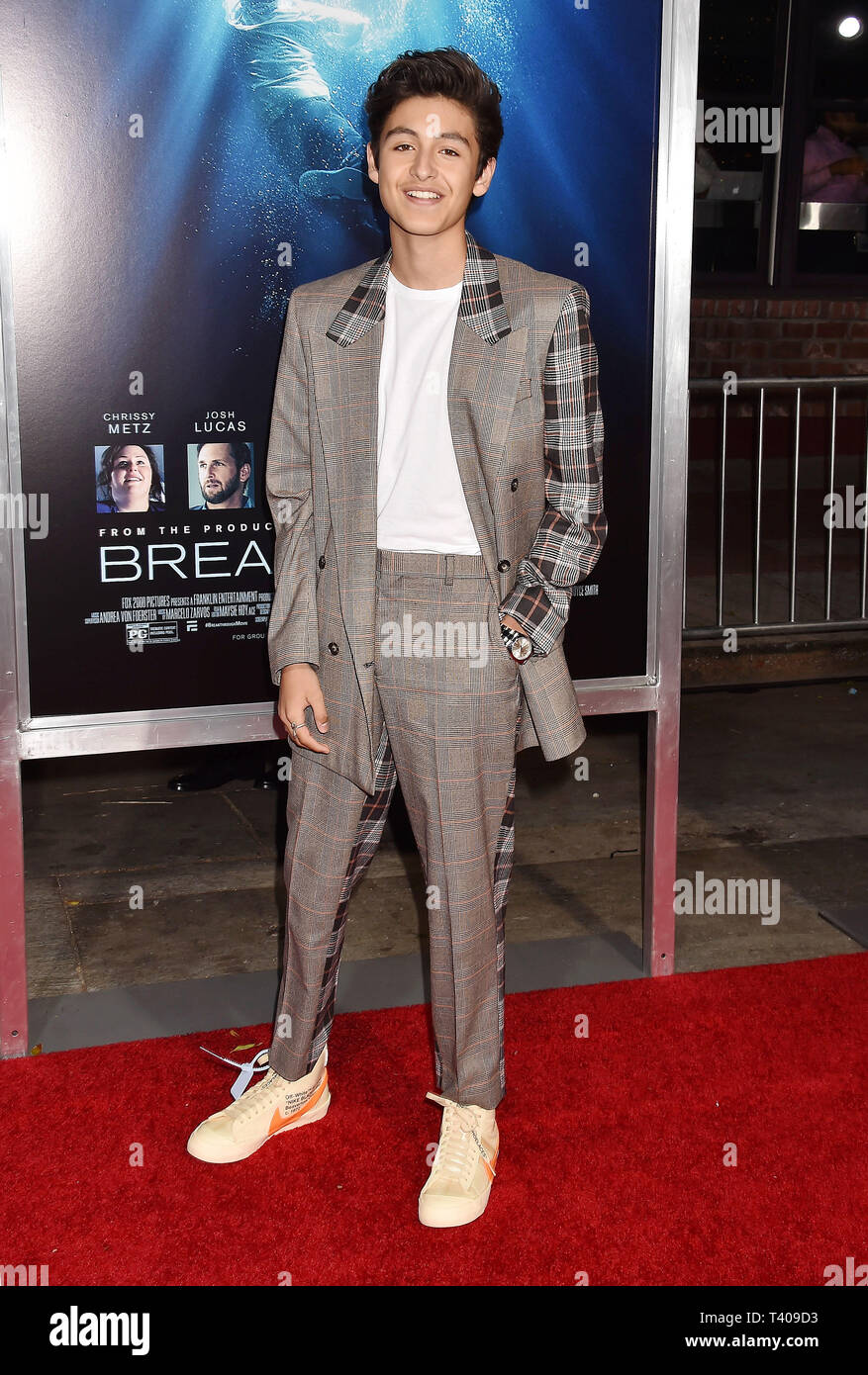 WESTWOOD, CA - APRIL 11: Marcel Ruiz attends the premiere of 20th ...