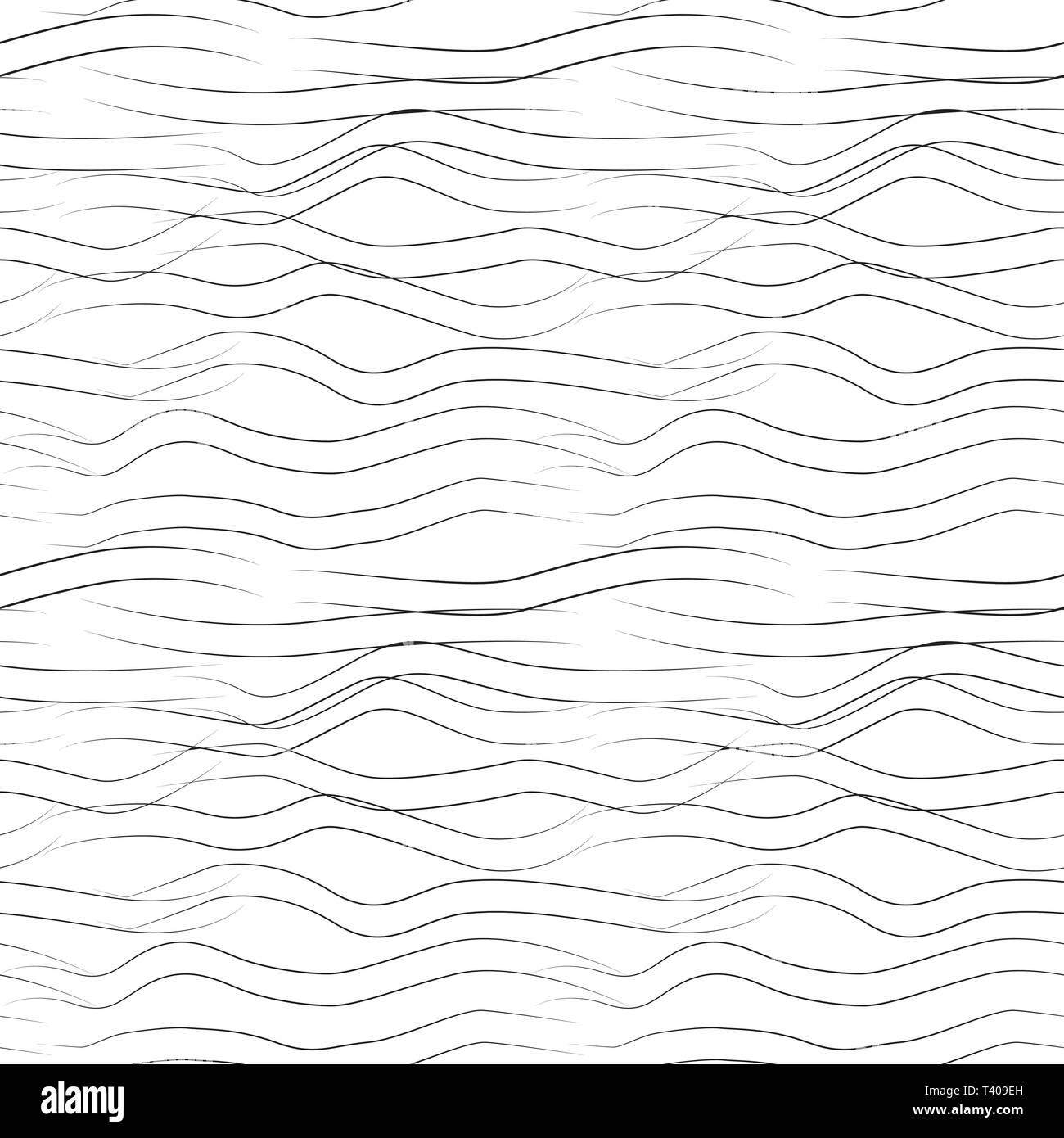 Wavy lines minimal vector Black and White Stock Photos & Images - Alamy