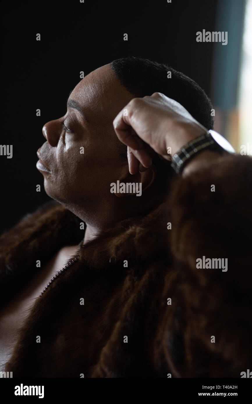 53 year old African American man who works as an actor Stock Photo - Alamy