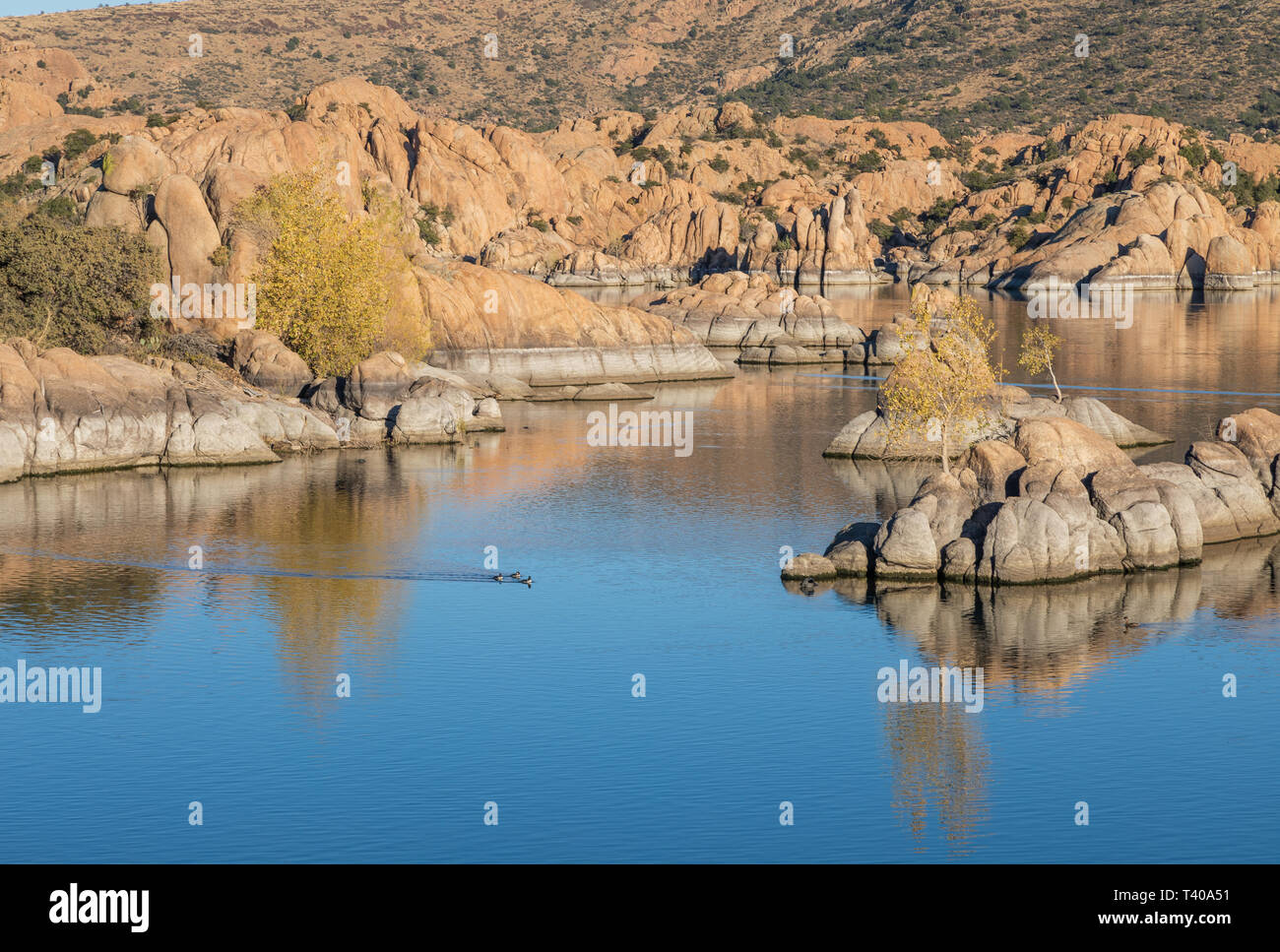Autumn at Watson Lake Prescott Arizona Stock Photo - Alamy