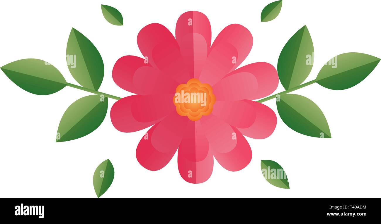 flower branch leaves Stock Vector Image & Art - Alamy