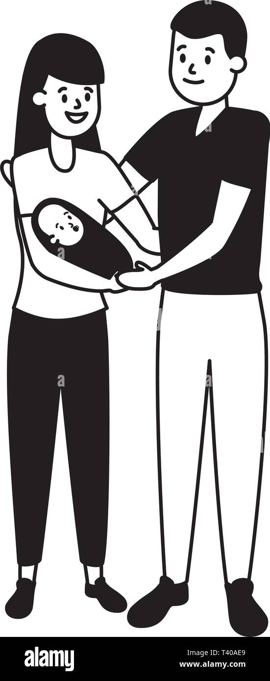 mom dad and baby Stock Vector Image & Art - Alamy