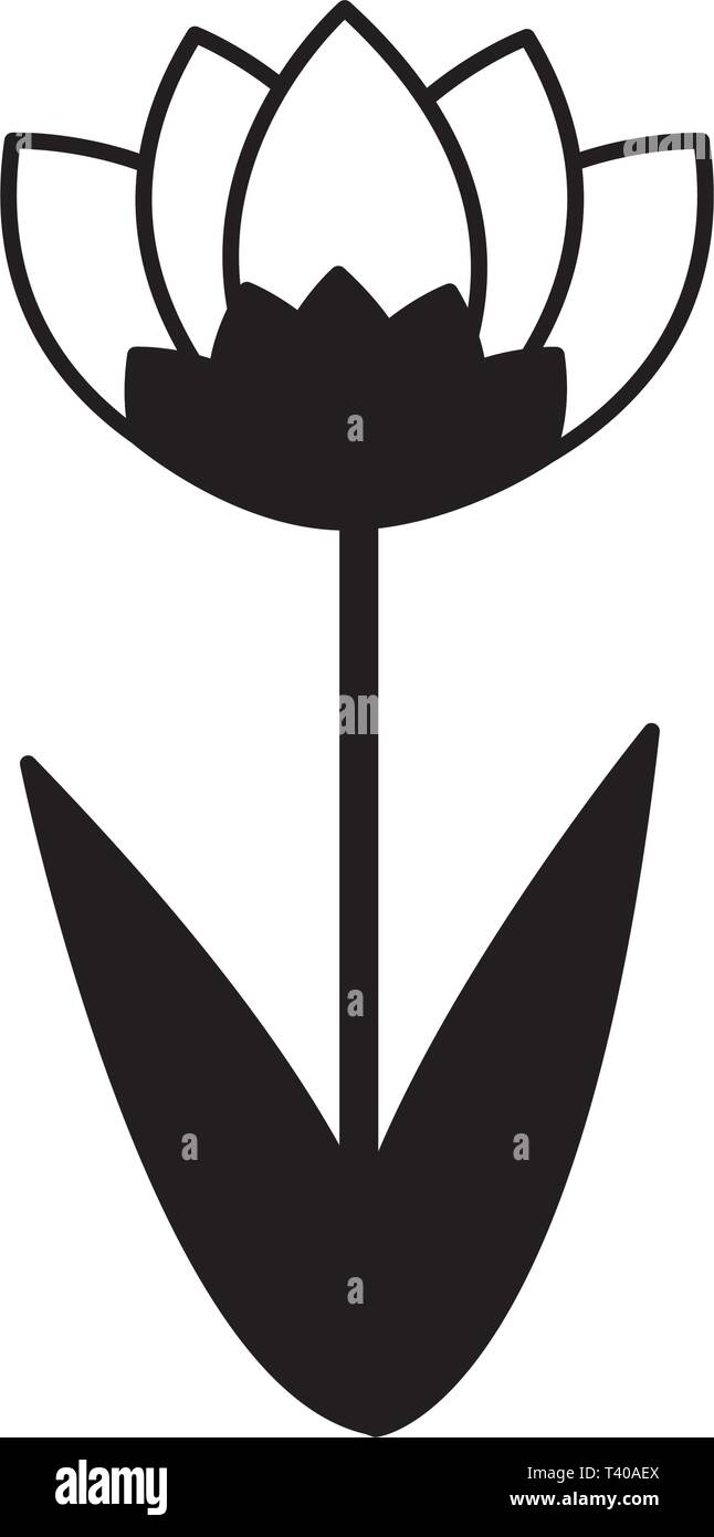 flower stem leaves Stock Vector Image & Art - Alamy