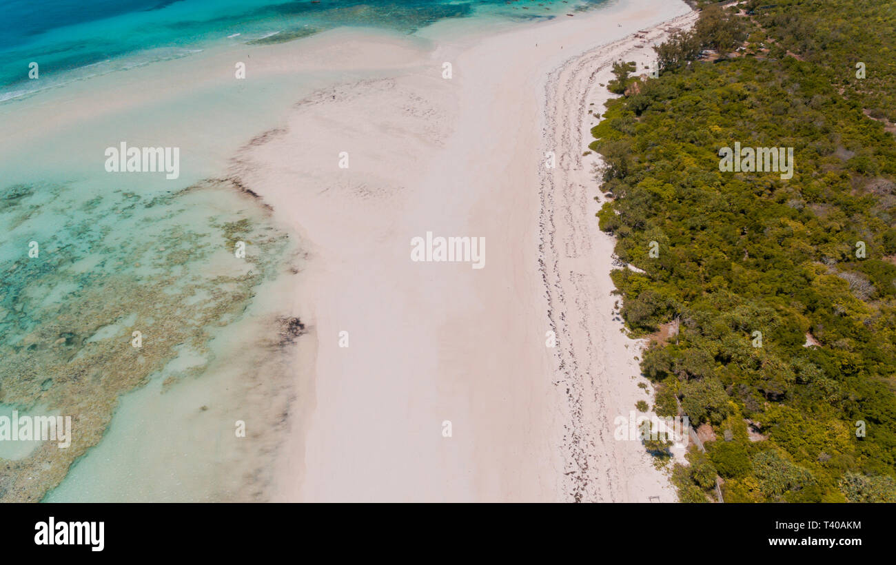 aerial view of the matemwe coastline, Zanzibar Stock Photo - Alamy