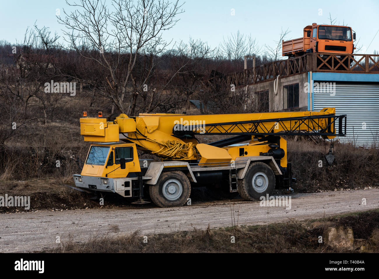 Vehicles working in quarry in hi-res stock photography and images - Alamy