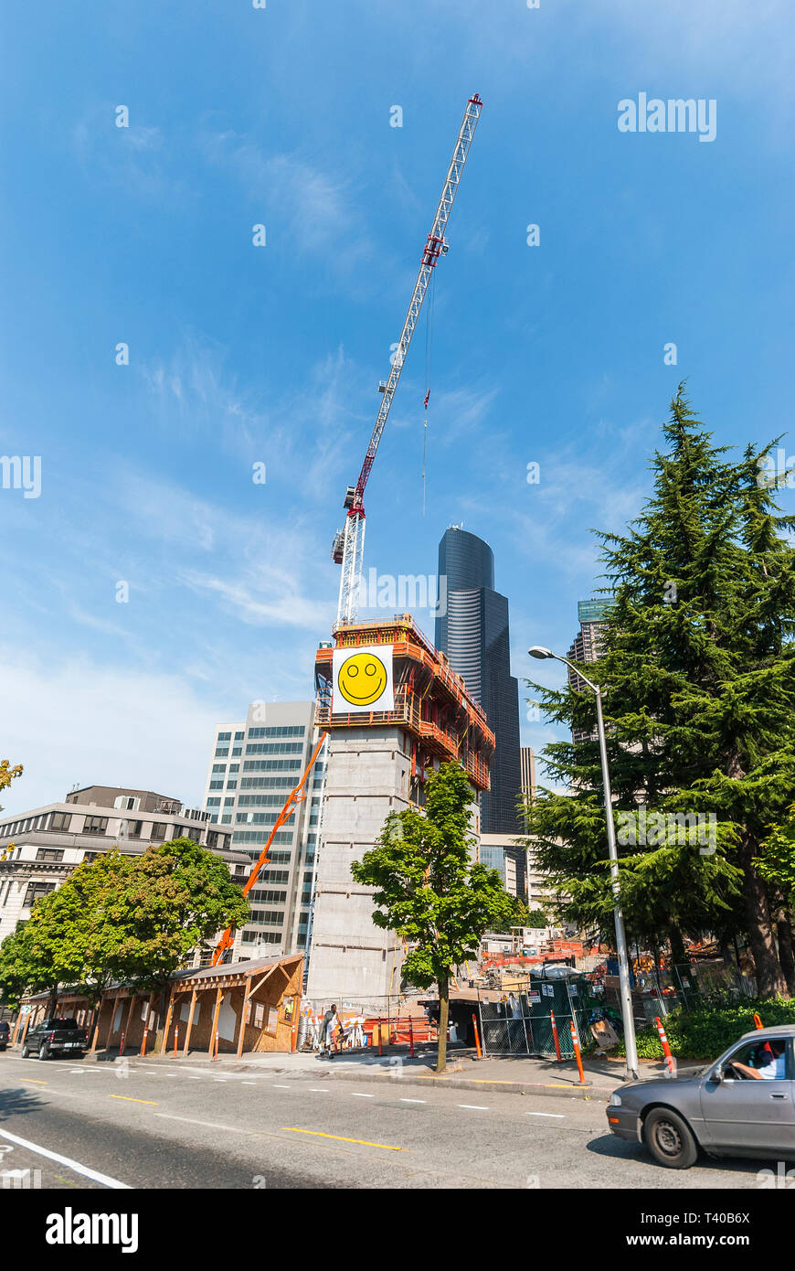 Construction in Seattle's International District Stock Photo - Alamy