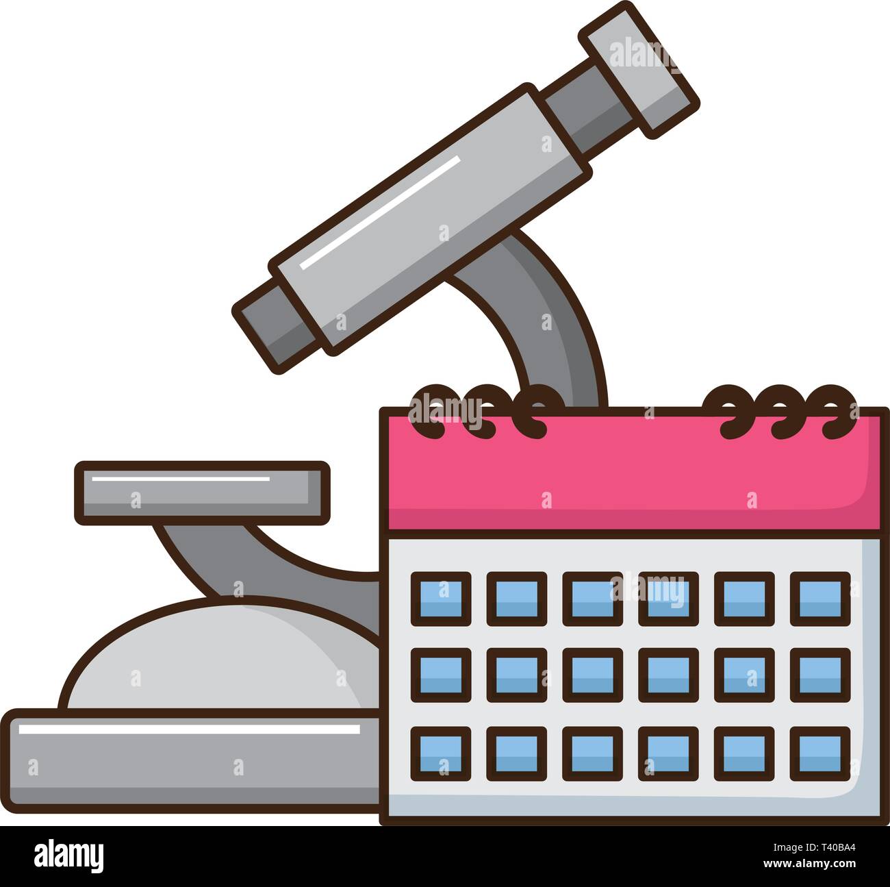 school science microscope Stock Vector Image & Art - Alamy