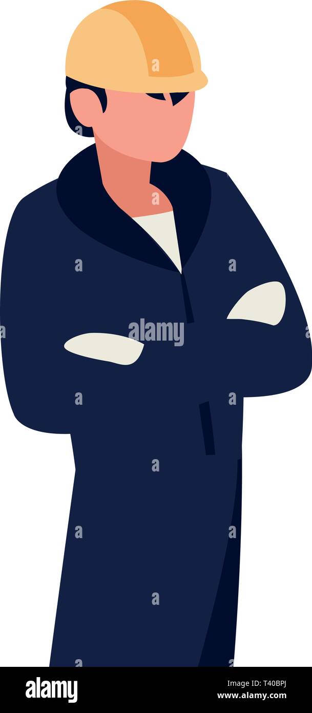mechanic worker avatar character vector illustration design Stock ...