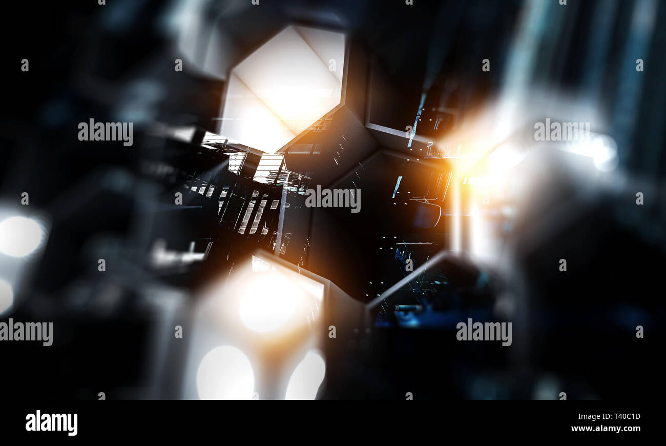 Technological industrial abstract background Stock Photo - Alamy