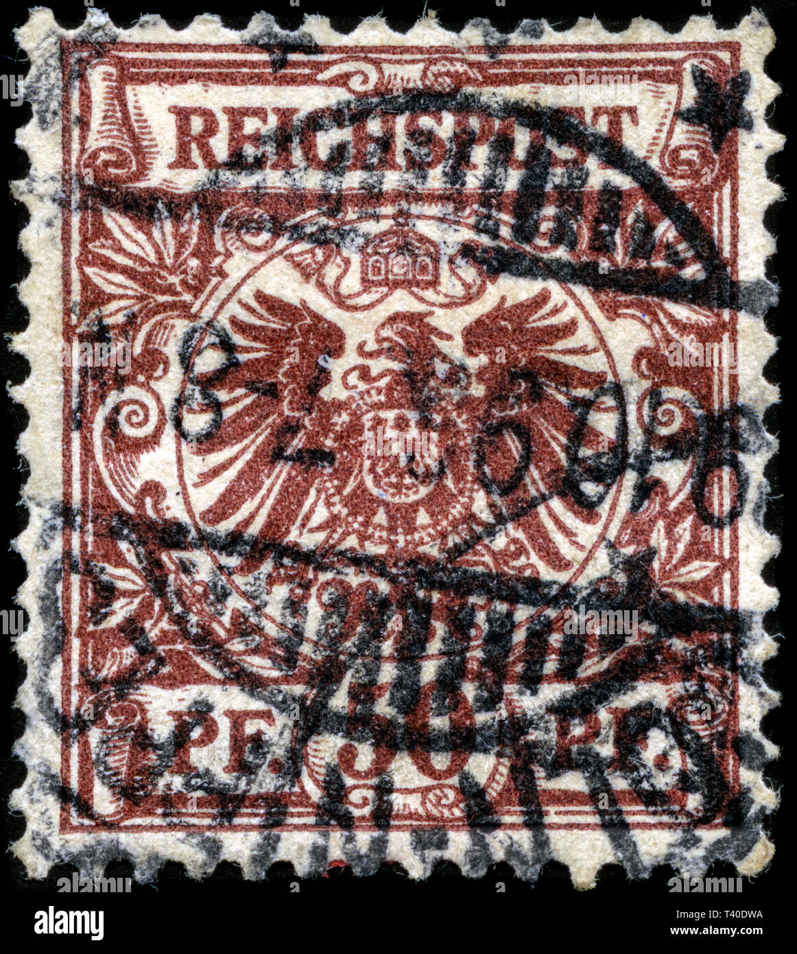 Postage stamp from the German Realm in the Crown / Eagle series issued ...