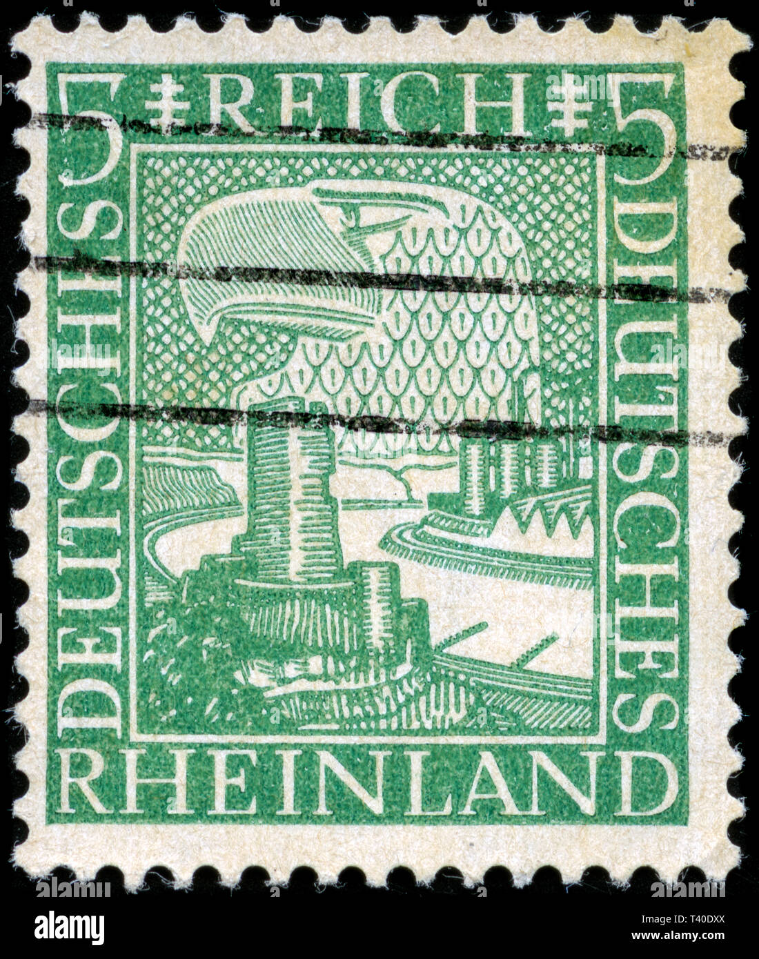 Postage stamp from the German Realm in the Rhineland: 1000 years German ...