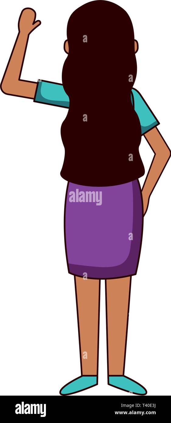 woman back view Stock Vector Image & Art - Alamy