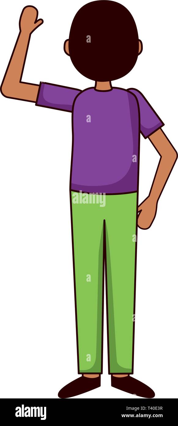 One hand behind back Stock Vector Images - Alamy